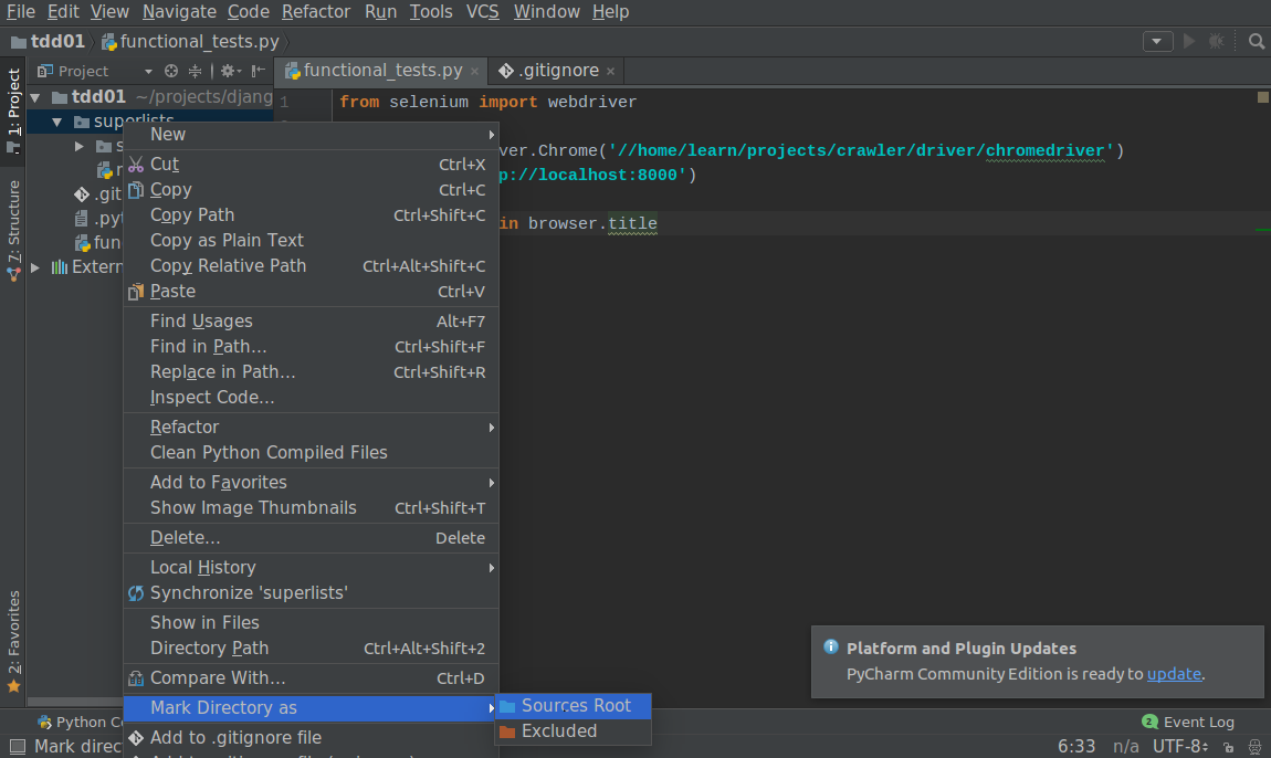 TDD with Python: 염소책01 | 끄적끄적 cODe