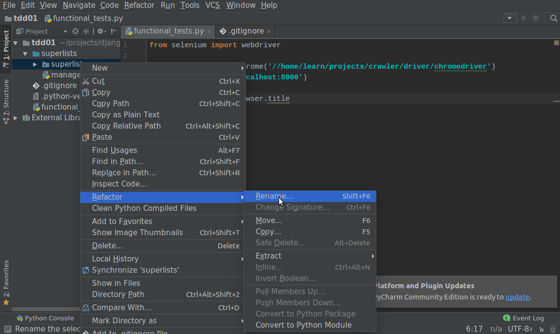 TDD with Python: 염소책01 | 끄적끄적 cODe