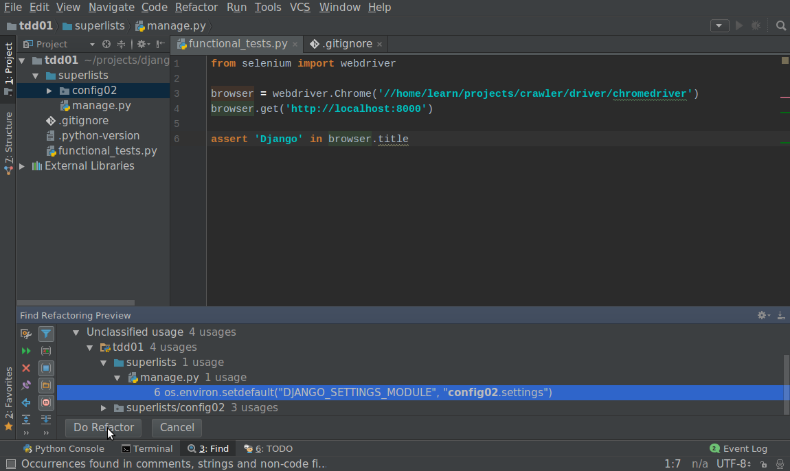 TDD with Python: 염소책01 | 끄적끄적 cODe